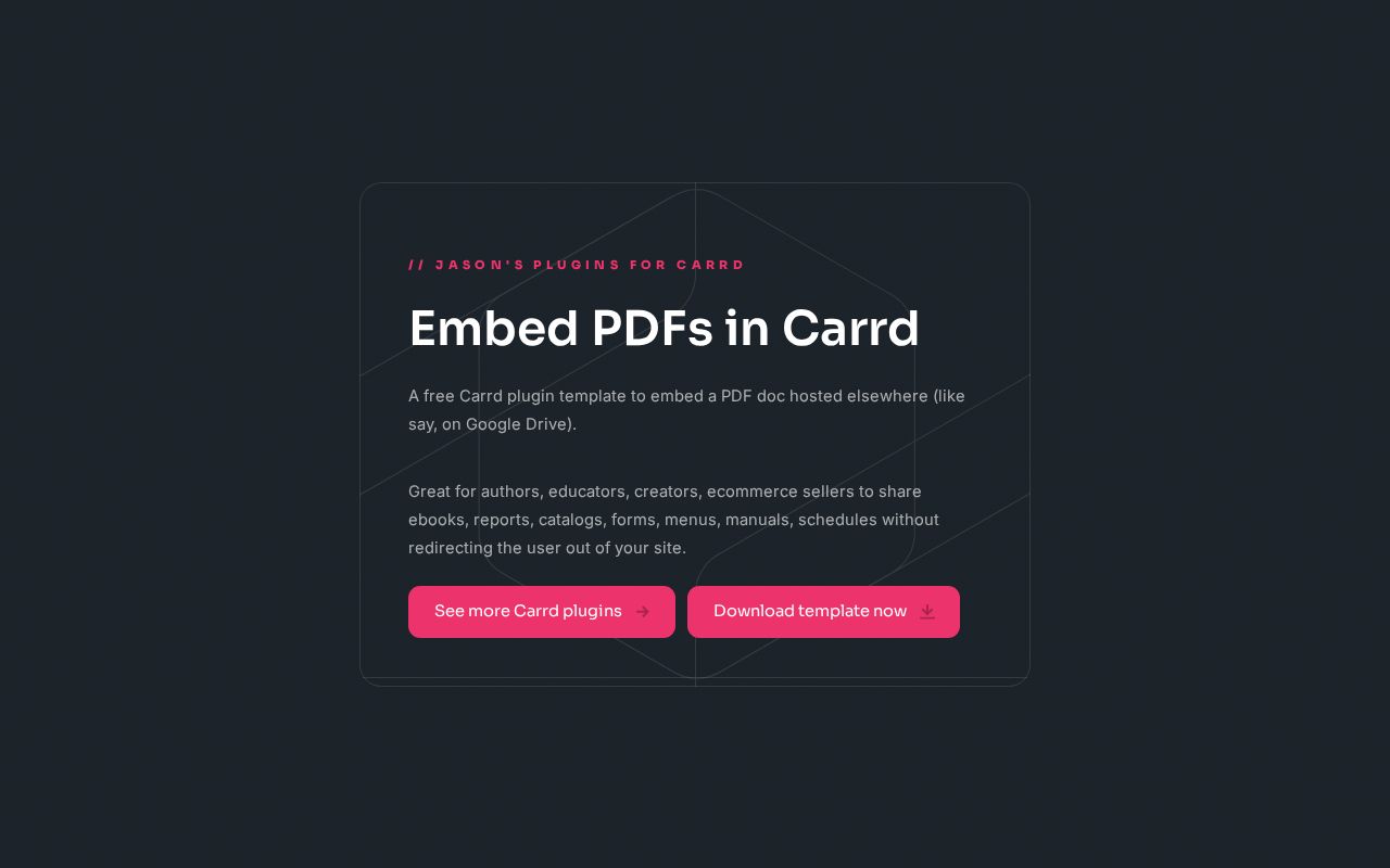 Embed PDFs In Carrd Embed PDFs In Carrd